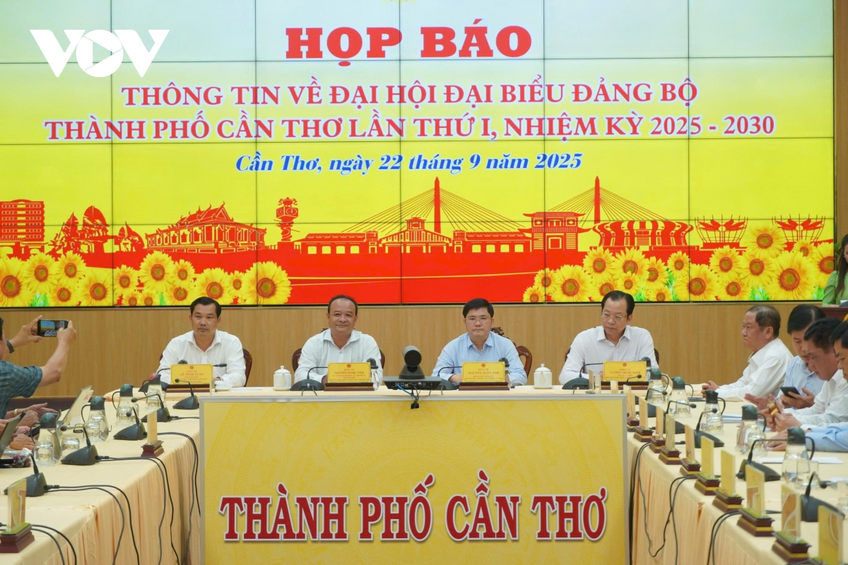 Đại hội đại biểu Đảng bộ thành phố Cần Thơ diễn ra từ ngày 26-28/9
